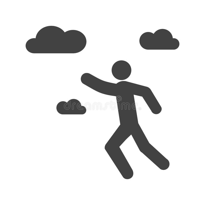 Het Ambitieuze Concept Van Het Persoonlijkheids Zwarte Pictogram ...