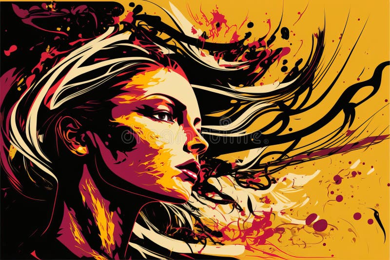 Ambition Abstract Art (generative AI) Stock Illustration - Illustration ...