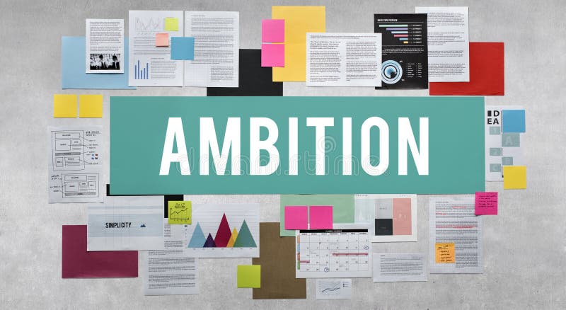 Ambition Aspiration Courage Journey Strategy Concept Stock Photo ...