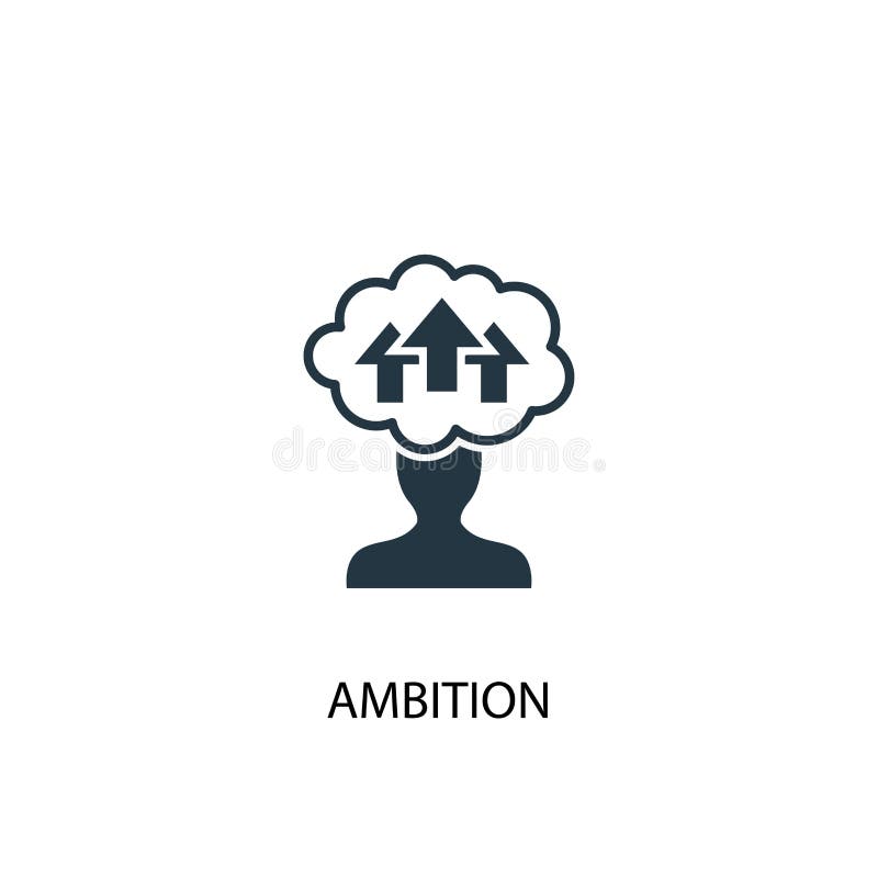 Ambition Icon. Simple Element Stock Vector - Illustration of ...