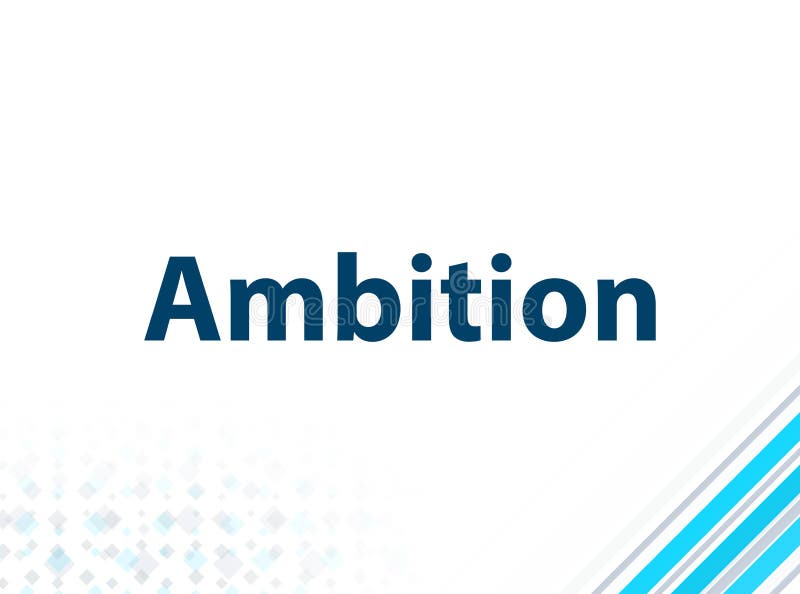 Ambition Modern Flat Design Blue Abstract Background Stock Illustration ...