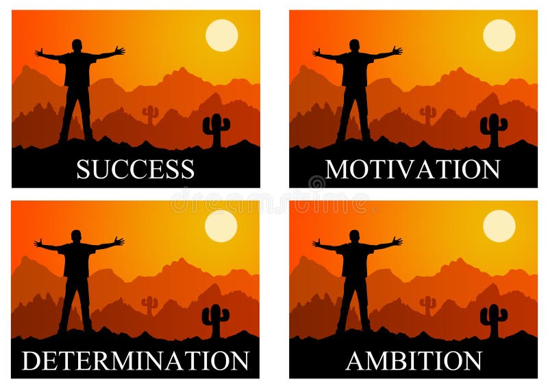Ambition Motivation Success Stock Illustration - Illustration of ...