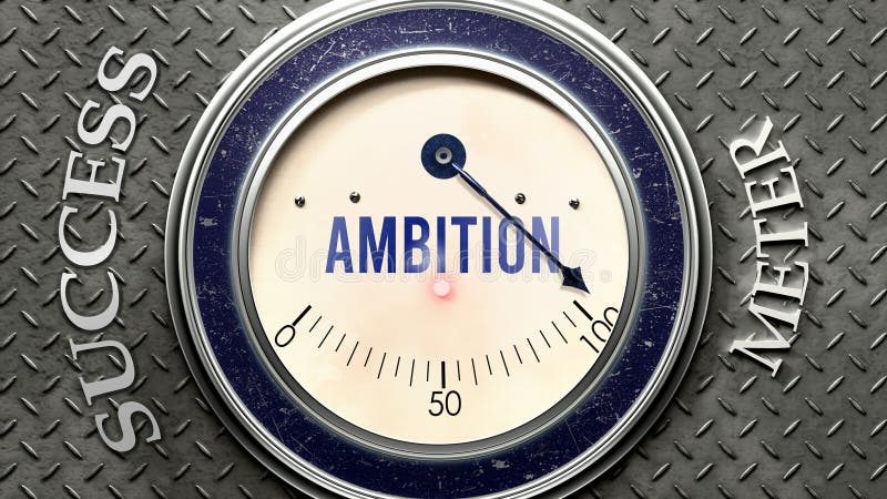 Ambition and Success that is Hitting a Full Scale, Showing a Very High ...