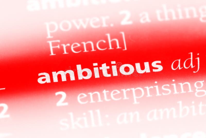 Ambitious stock photo. Image of closeup, idea, printed - 114412144