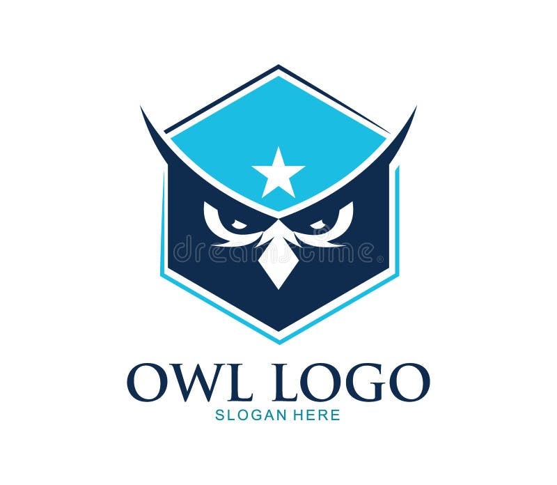 Ambitious Sharp Vision Eyes Owl Bird Vector Logo Design Stock ...