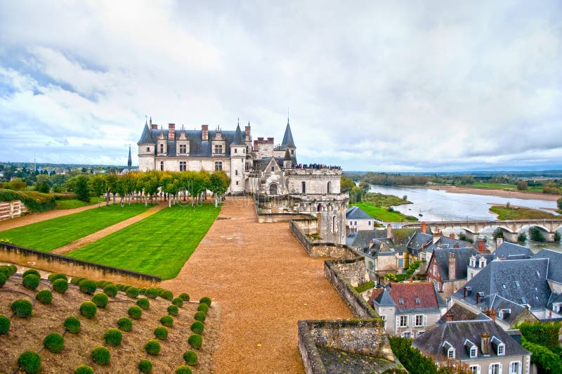Amboise castle, France stock photo. Image of landmark - 27842682