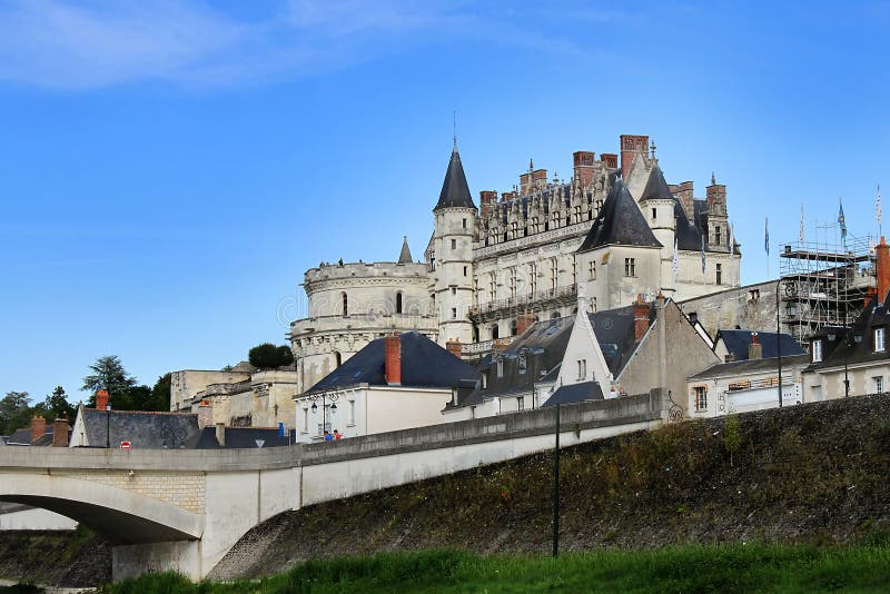 Amboise Castle in France stock image. Image of france - 28237005