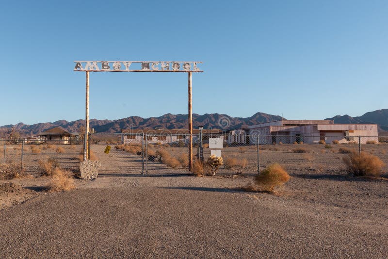 Amboy School stock photo. Image of amboy, abandoned - 211792260