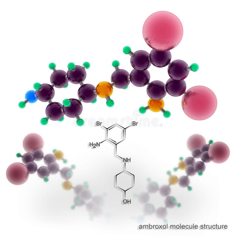 Ambroxol Secretolytic Drug Molecule. Also Often Used in Treatment of ...