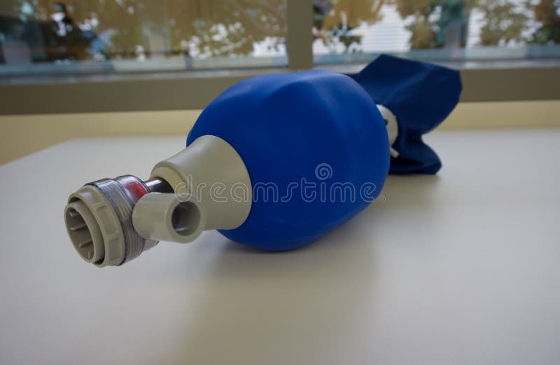Ambu Bag for Lung Hyperventilation Stock Photo - Image of assist ...