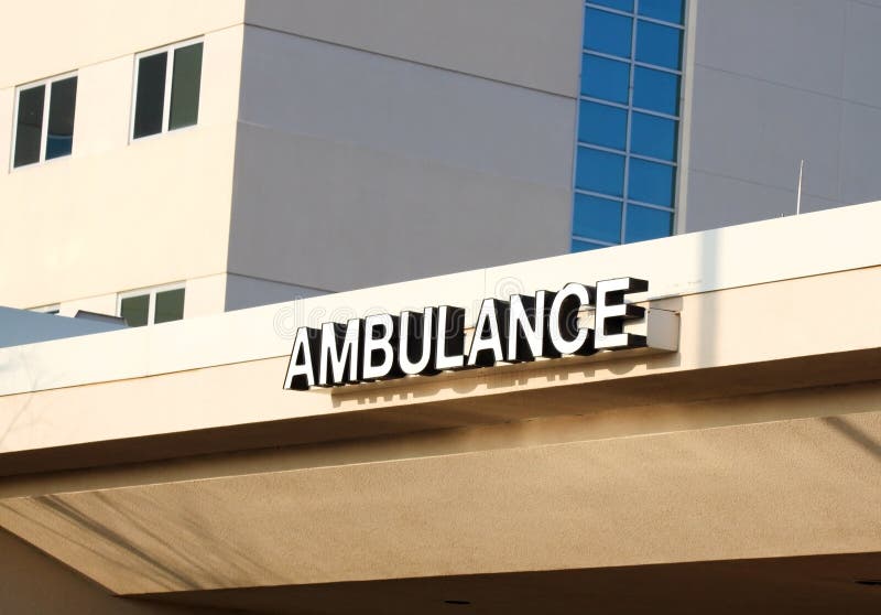 Hospital Sign on Medical Center Stock Image - Image of center, notice ...