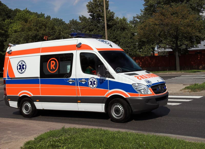 Ambulance in action stock photo. Image of inside, danger - 2816744