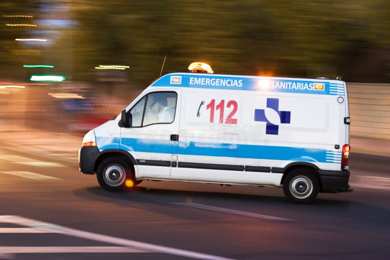 Ambulance in action stock image. Image of safe, assistance - 6646669