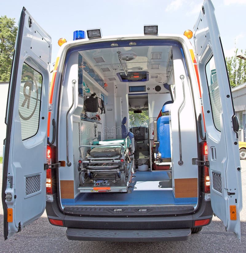 Ambulance back stock image. Image of ambulance, inside - 2816565
