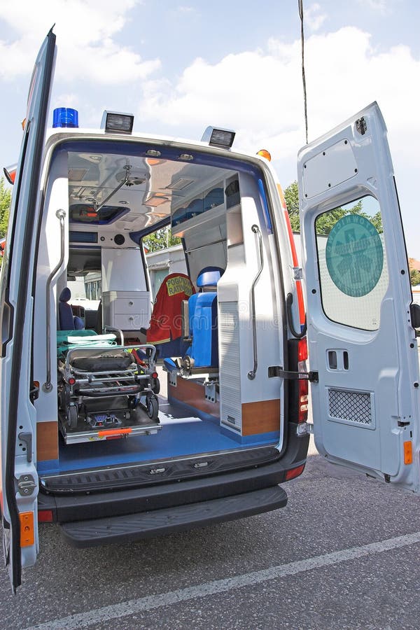 Ambulance back stock image. Image of ambulance, inside - 2816565