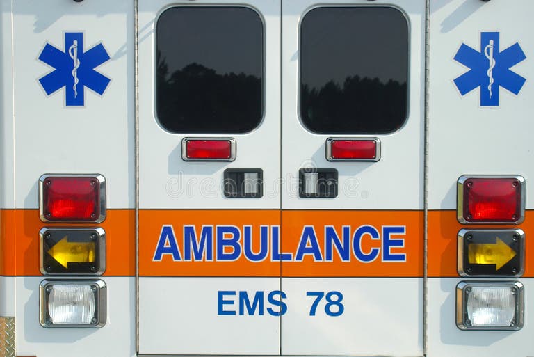 Ambulance back stock photo. Image of emergency, truck, lights - 892404