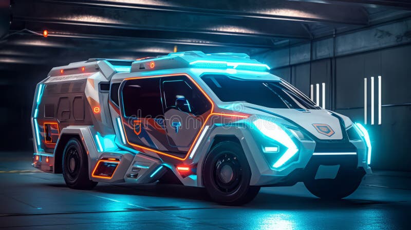 Futuristic Ambulance: Realistic Model with Dystopian Mad Max Style ...