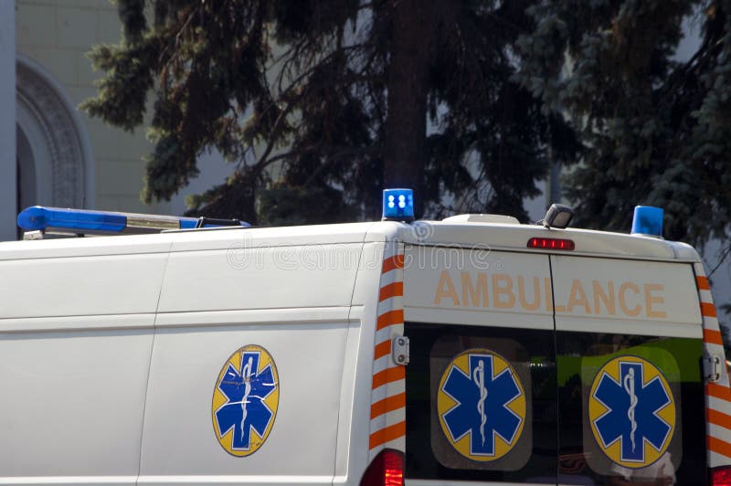Ambulance back stock photo. Image of emergency, truck, lights - 892404