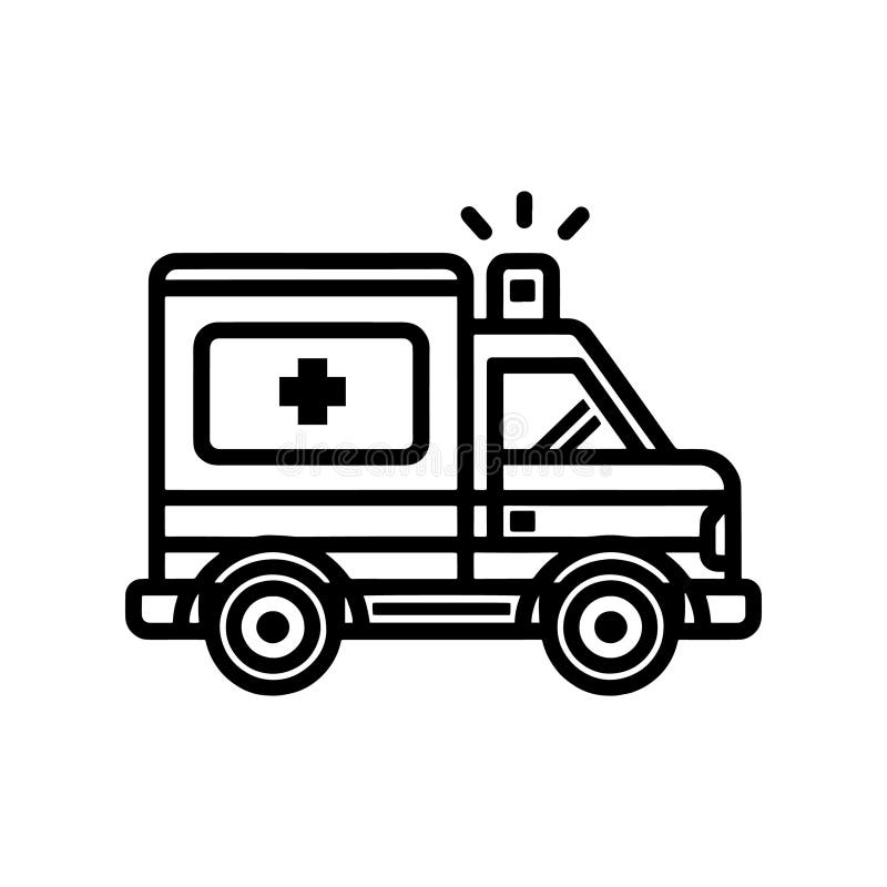 Ambulance Car Icon Design for Logo Vector Illustration Template. Stock ...