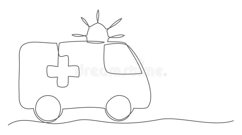 Ambulance Line Drawing Stock Illustrations – 2,571 Ambulance Line ...