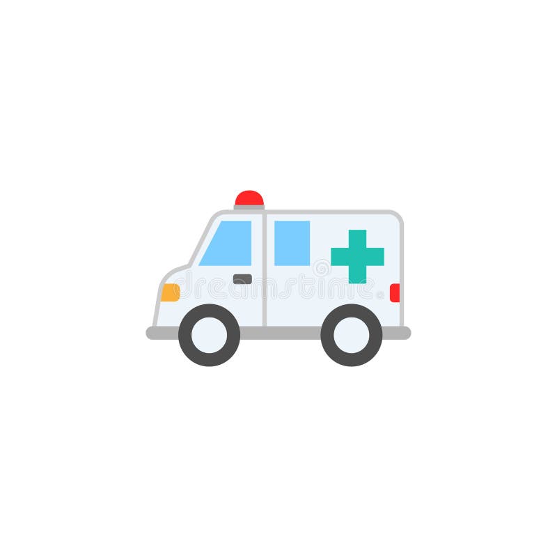 Ambulance Solid Icon. Hospital Car Glyph Style Pictogram on White Background Stock Vector ...