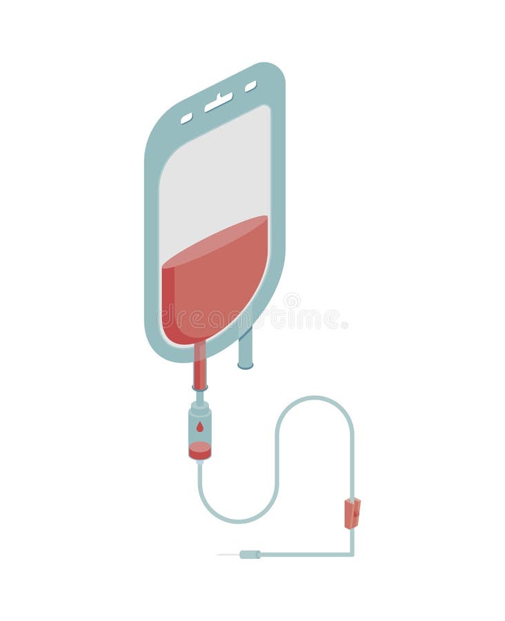 Ambulance Dripper Isometric Composition Stock Vector - Illustration of ...