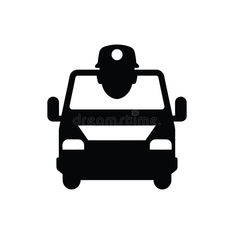Ambulance Driver Icon stock vector. Illustration of health - 296706321
