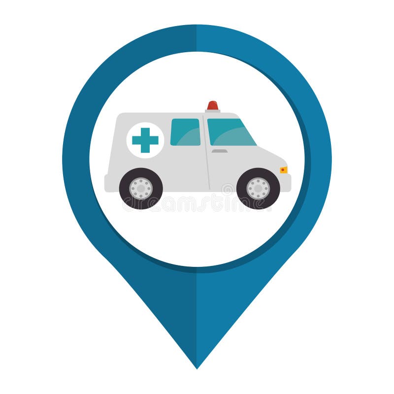 Ambulance Emergency Vehicle Icon Stock Illustration - Illustration of ...