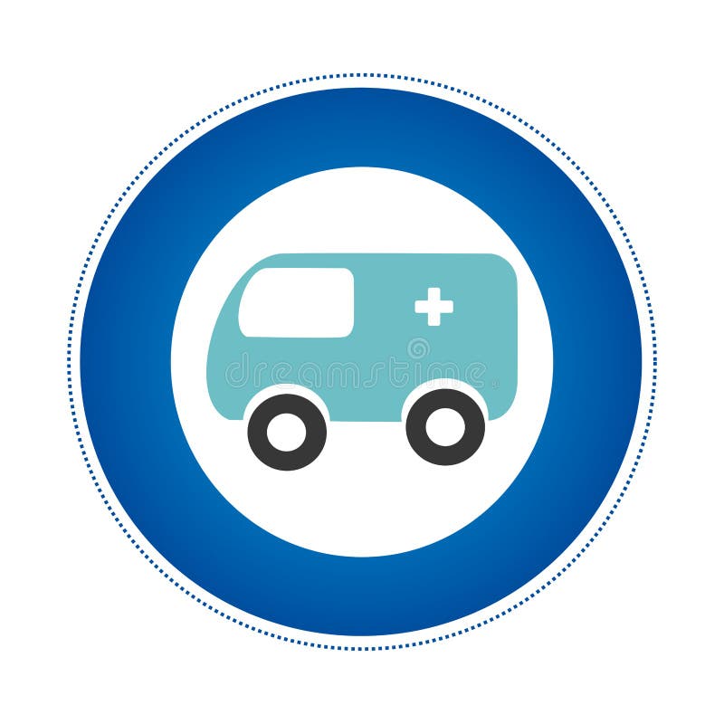 Ambulance Emergency Vehicle Icon Stock Vector - Illustration of help ...