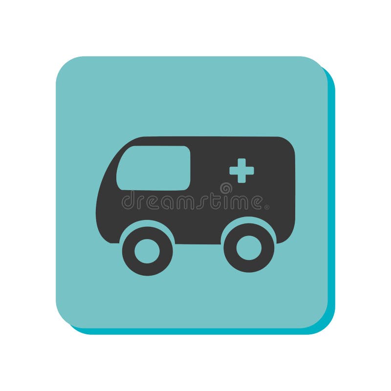 Ambulance Emergency Vehicle Icon Stock Vector - Illustration of support ...