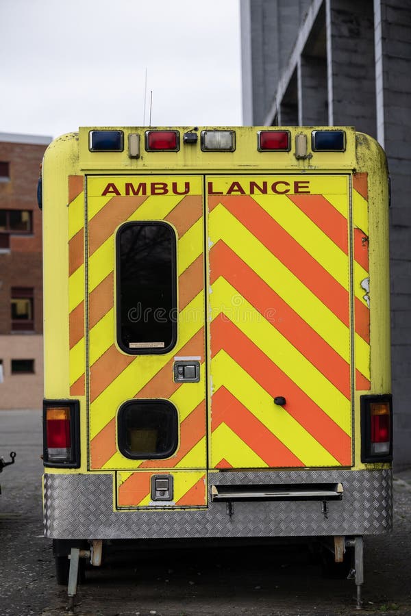 Ambulance trailer stock image. Image of road, helper - 240344943