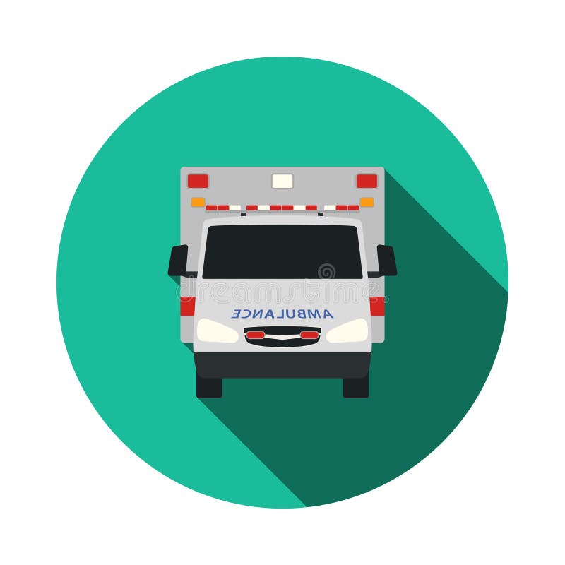 Ambulance icon front view stock vector. Illustration of sign - 144975744