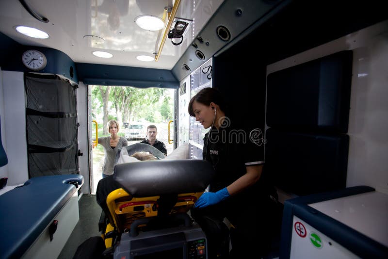 Paramedic Ambulance Driver stock photo. Image of happy - 22212996