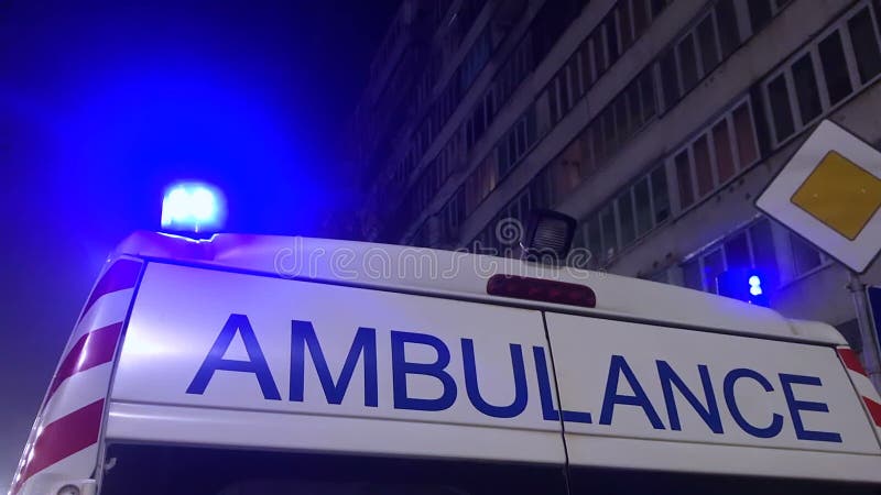 Ambulance Lights Blur Glow Overlay Green Red Cross Stock Video - Video ...