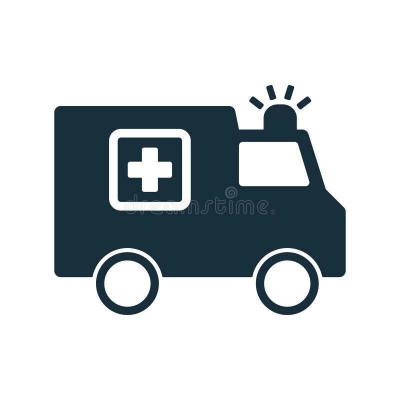 Ambulance medical van icon stock illustration. Illustration of response ...