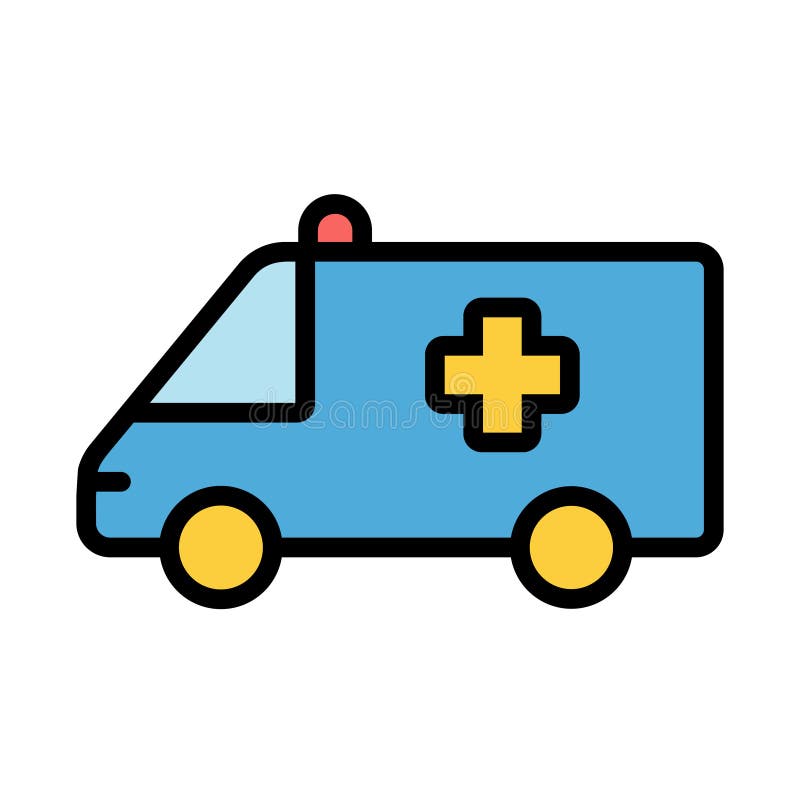 Ambulance Mini Bus Lineal Color Vector Icon Stock Vector - Illustration ... Ambulance Mini Bus Lineal Color Vector Icon Stock Vector - Illustration ...