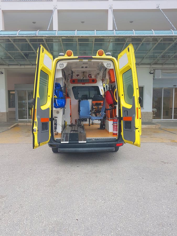 Ambulance open stock photo. Image of rescue, help, equipment - 106153596