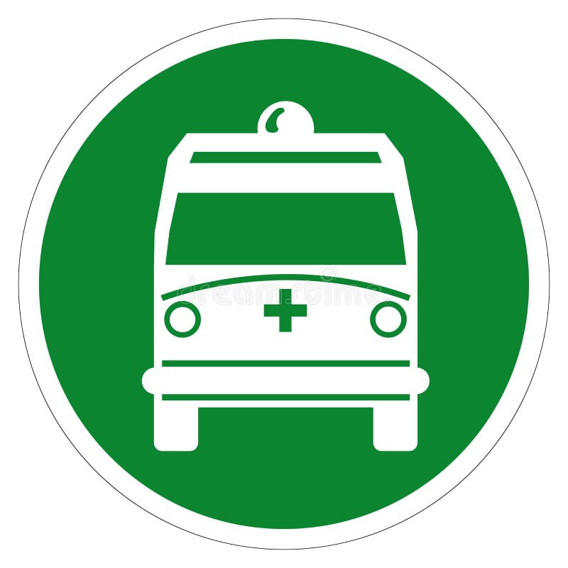 Ambulance Pick Up Point Symbol Sign,Vector Illustration, Isolate on ...