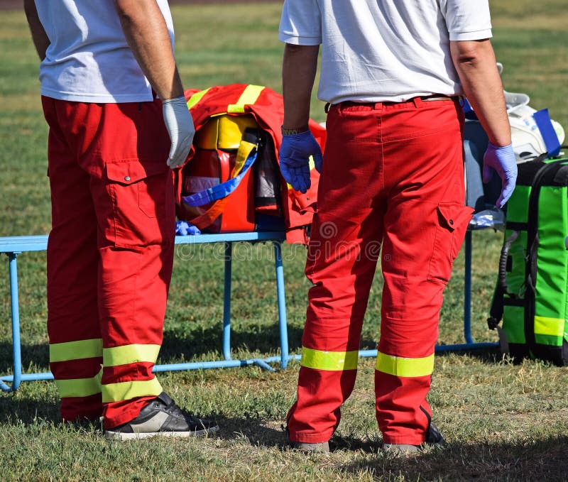 Ambulance staff stock photo. Image of injured, medical - 58215072