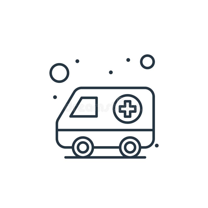 Ambulance Vector Icon. Ambulance Editable Stroke. Ambulance Linear ...