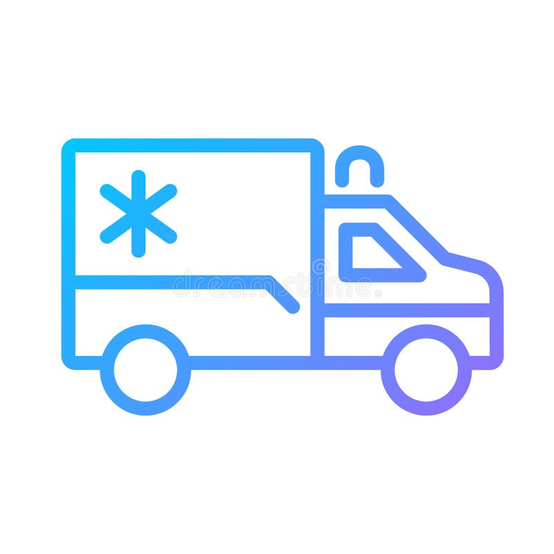Ambulance Vehicle Pixel Perfect Gradient Linear Vector Icon Stock ... Ambulance Vehicle Pixel Perfect Gradient Linear Vector Icon Stock ...