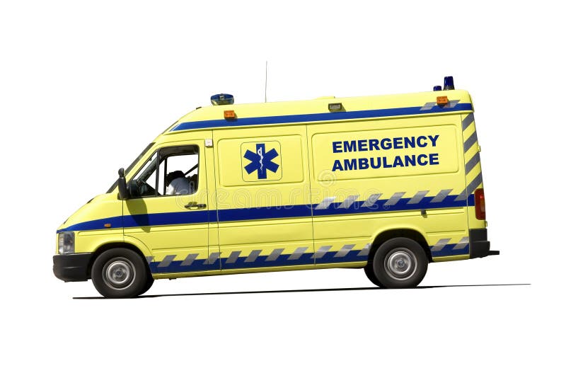 Ambulans på vit bakgrund redaktionell arkivfoto. Bild av doktor - 45252833