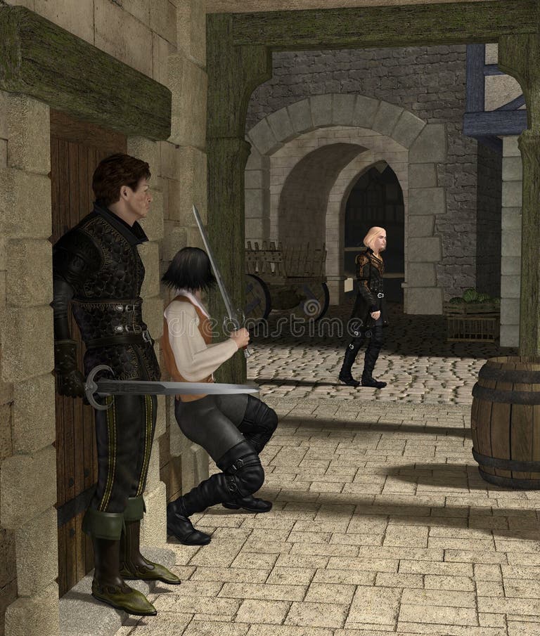 Ambush Medieval Stock Illustrations – 41 Ambush Medieval Stock ...