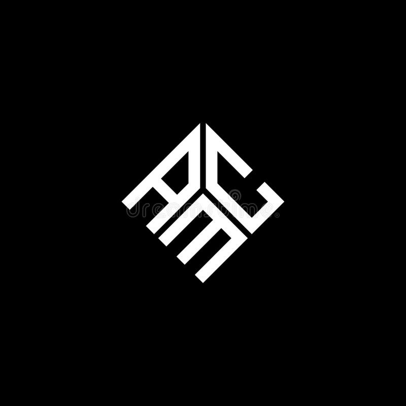 AMC Letter Logo Design on Black Background. AMC Creative Initials ...