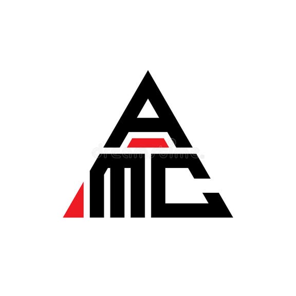 AMC Triangle Letter Logo Design with Triangle Shape. AMC Triangle Logo ...