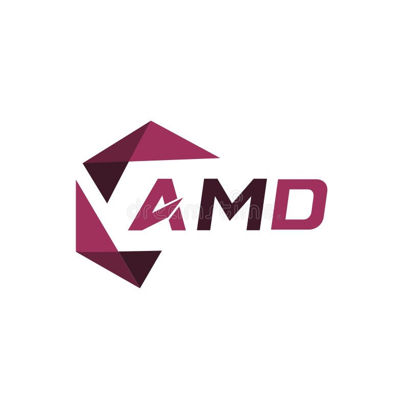 AMD Creative Minimalist Letter Logo. AMD Unique Vector Initials ...