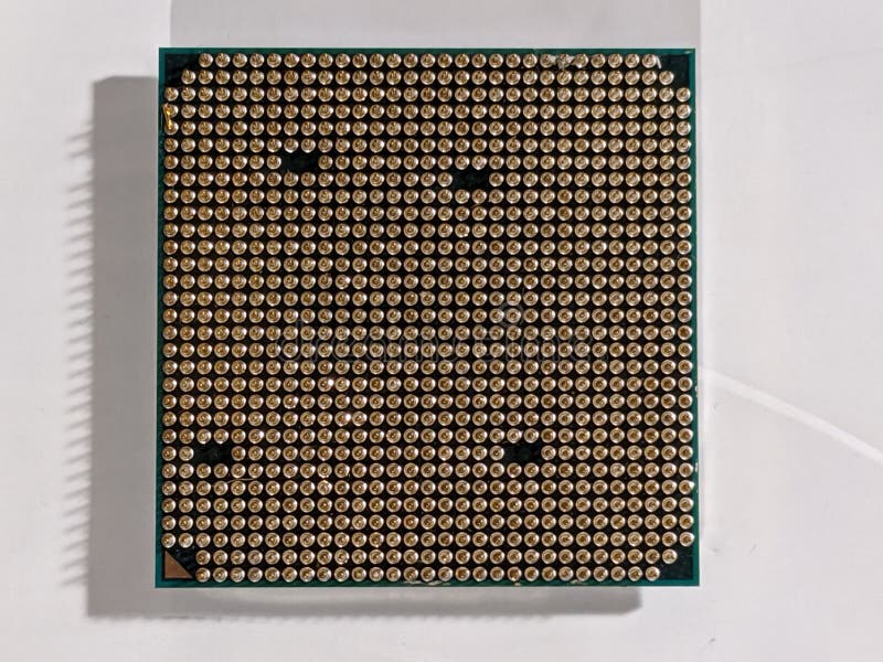 AMD pin setup on processor stock photo. Image of lighting - 229072606