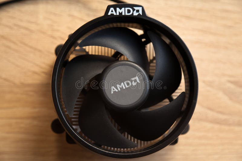 AMD Ryzen 5 CPU Cooler Fan for Desktop Computer, Istanbul Turkey Aug 27 ...