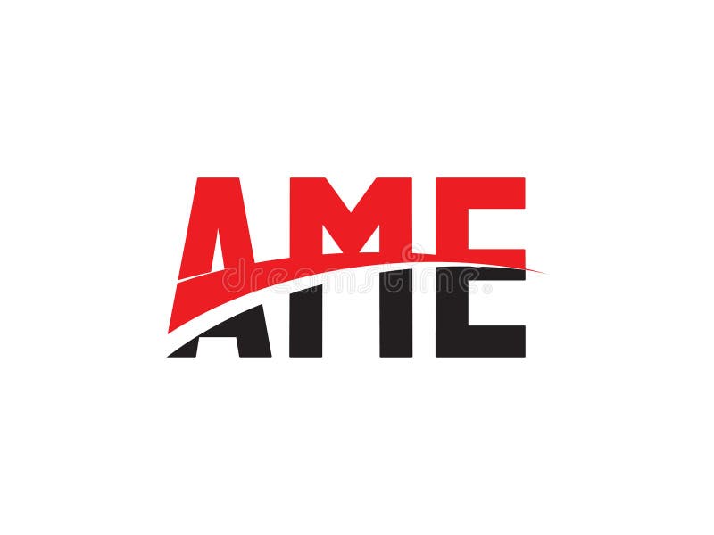 AME Letter Initial Logo Design Vector Illustration Stock Vector ...