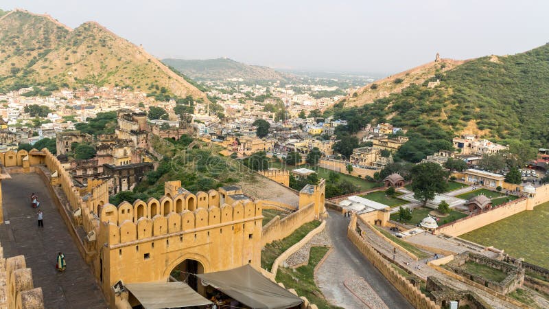 Amer Fort, Amber Palace in Amer, Rajasthan, India Editorial Stock Image ...
